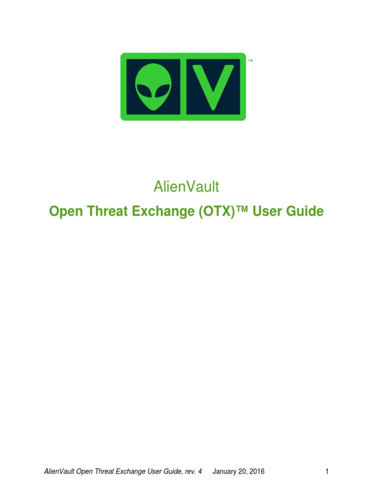 AlienVault OTX User Guide | Malware | Antivirus Software