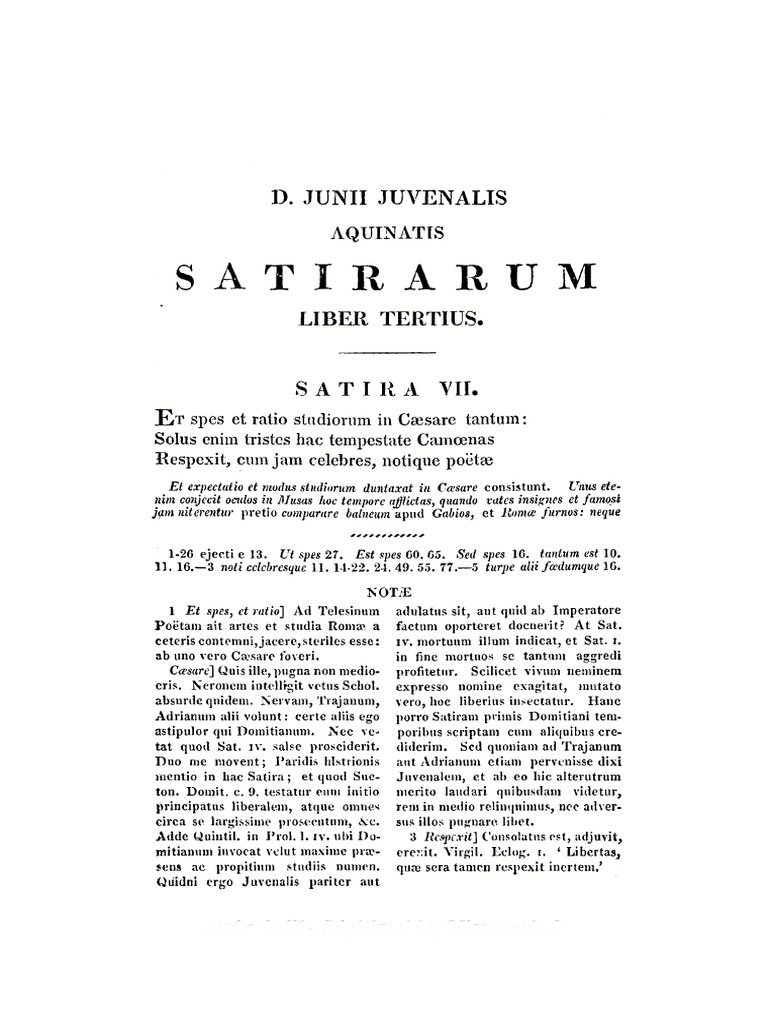Iuvenalis Satyra VII