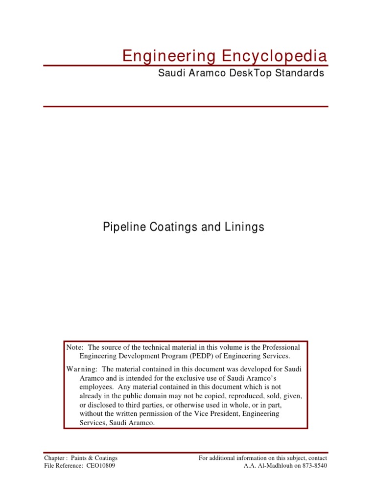 Pipe Coat & Lining | PDF | Pipe (Fluid Conveyance) | Pipeline Transport