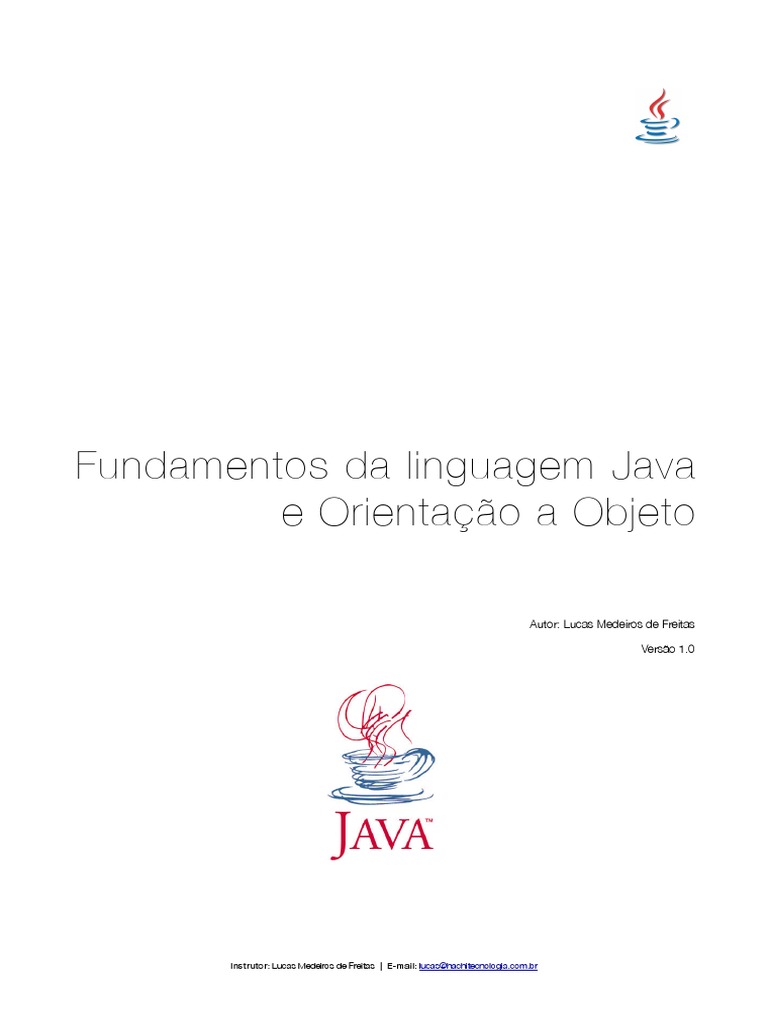 Apostila Java - Lucas | PDF | Classe (programação de computadores ...