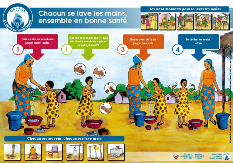 40.affiche Lavage Des Mains en Famille | PDF | Hygiène | Santé publique