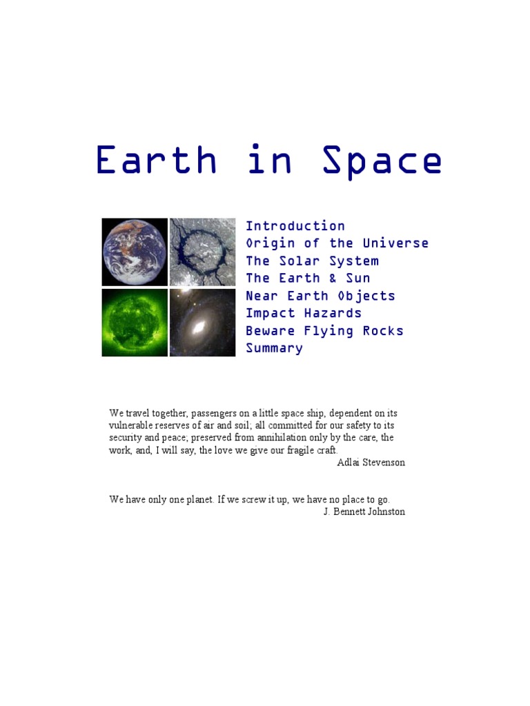 Understanding Earth's Place in Space | PDF | Sun | Planets