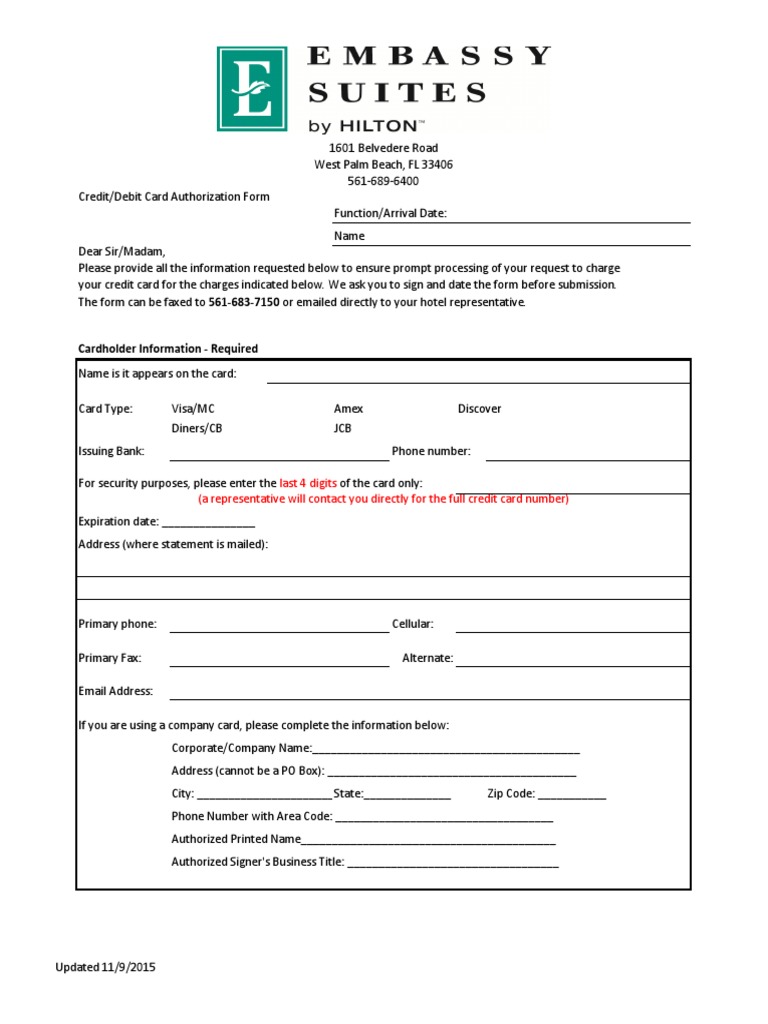 Cardholder Information - Required | PDF