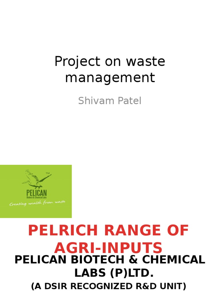Project On Waste Management | Download Free PDF | Compost | Organic Matter