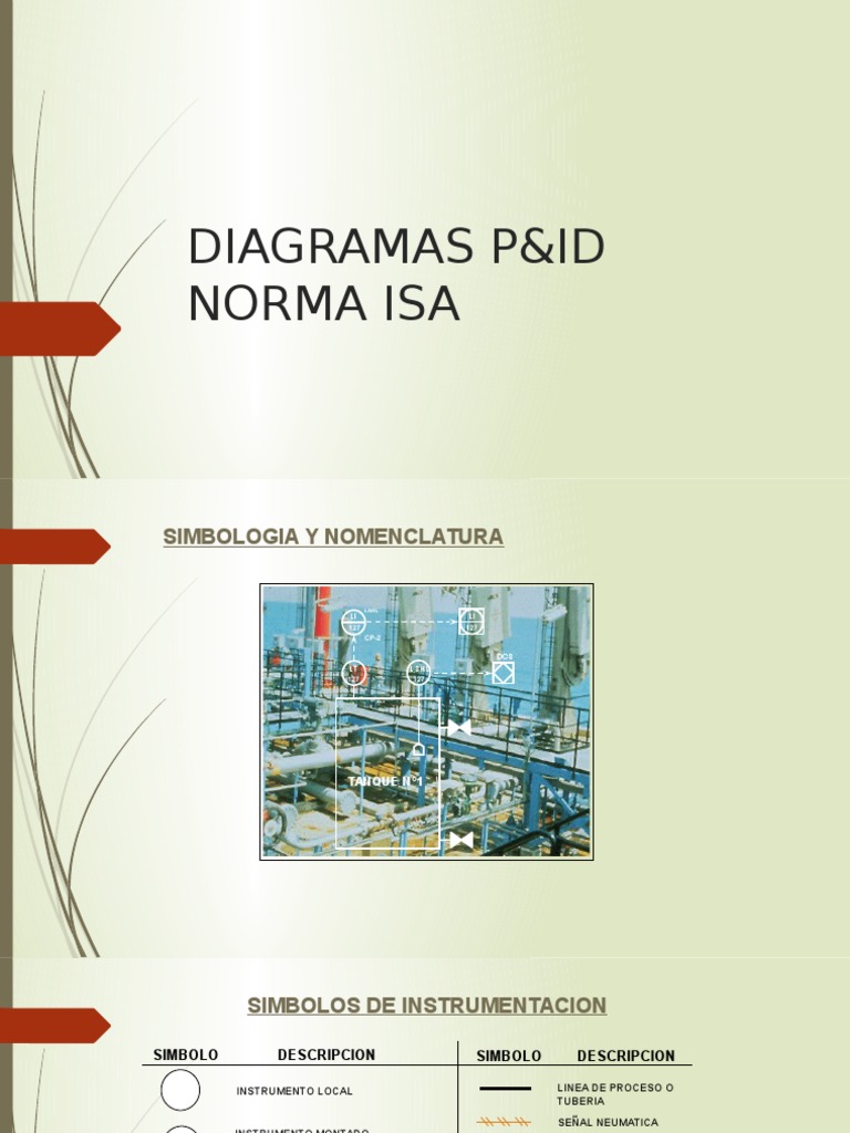 Diagramas Pid Normas Isa 35120 | PDF | Líquidos | Agua