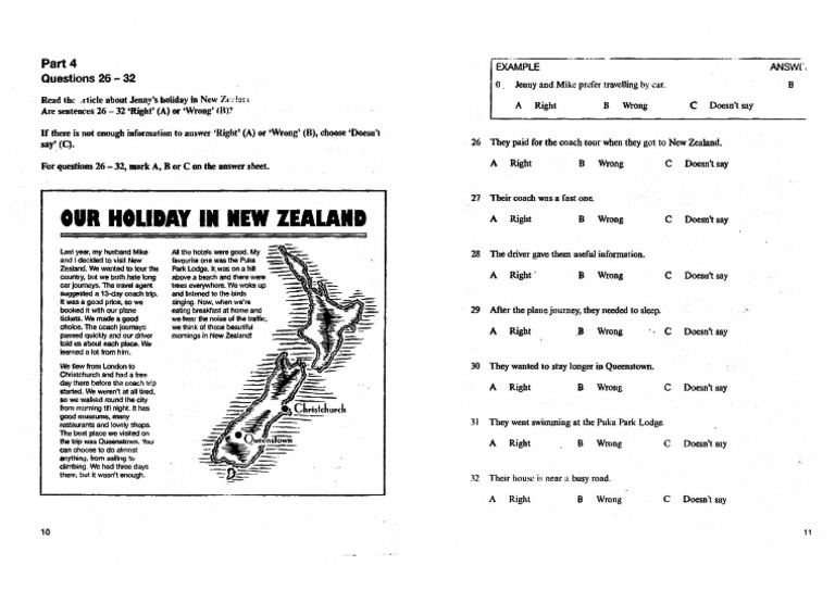 A2 Reading Comprehension | PDF