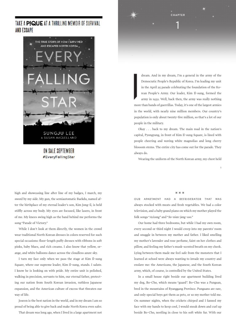 Every Falling Star Chapter Teaser PDF North Korea World Politics