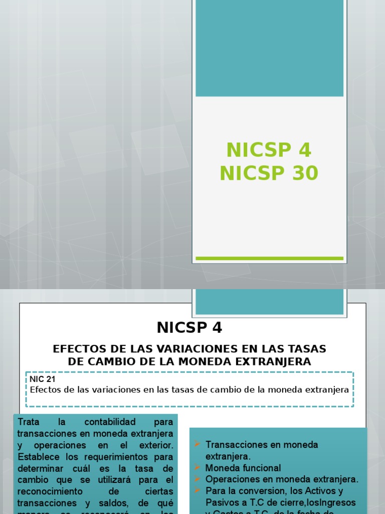 Nicsp 4 Nicsp 30 | PDF