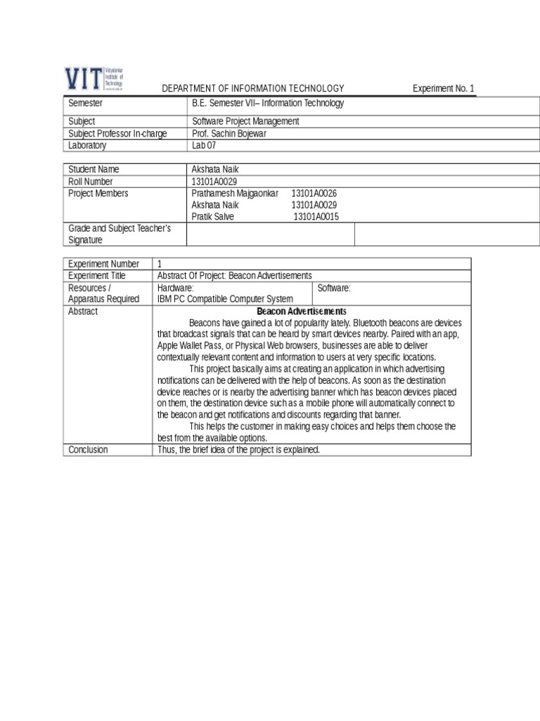 SPM Exp1 | PDF | Application Software | Bluetooth