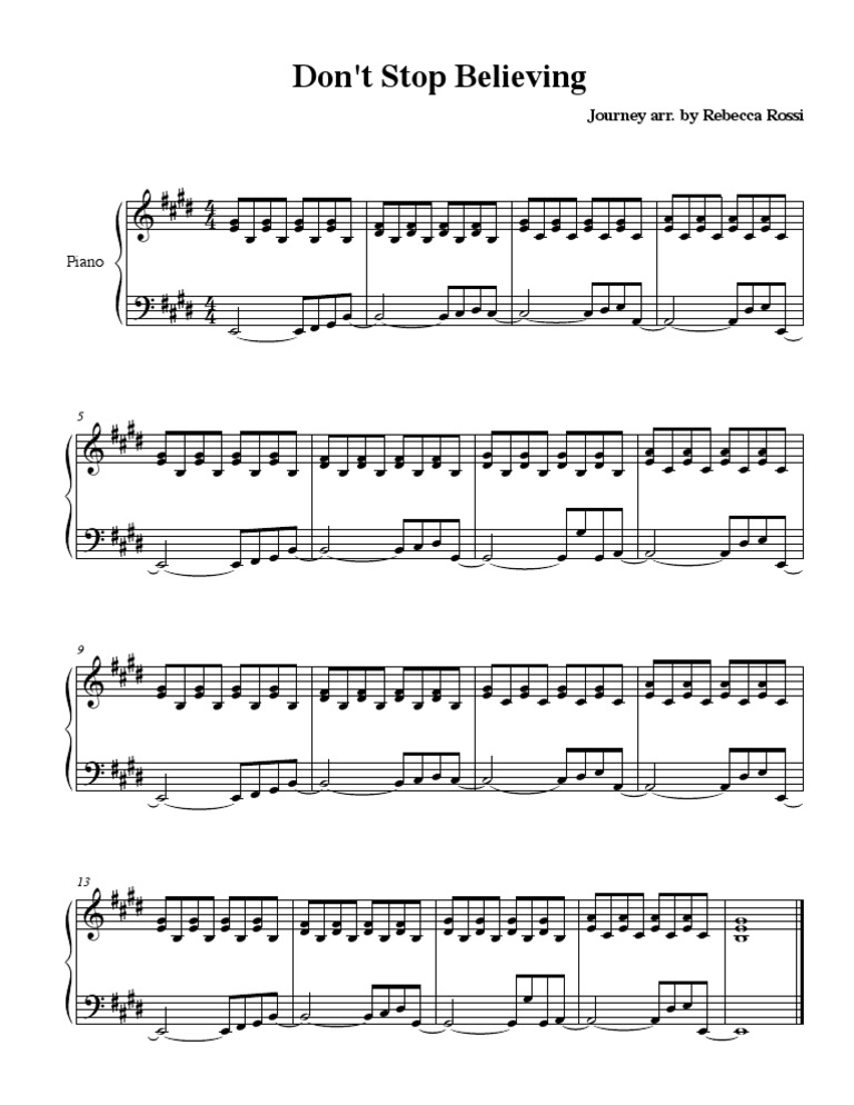 Don't Stop Believing | PDF