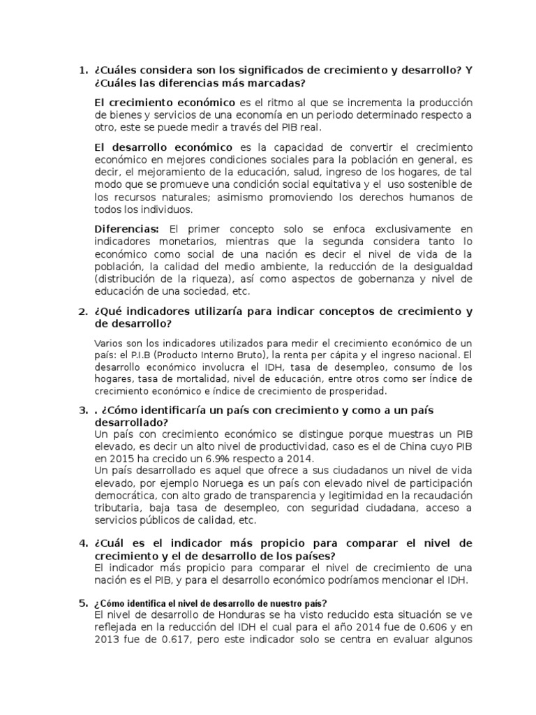 Crecimiento y Desarrollo Economico | PDF | Crecimiento económico | Producto Interno Bruto