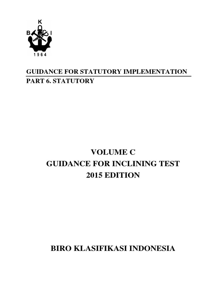 (Vol C), 2015 Guidance For Inclining Test, 2015 - 2 | PDF | Mass | Pendulum