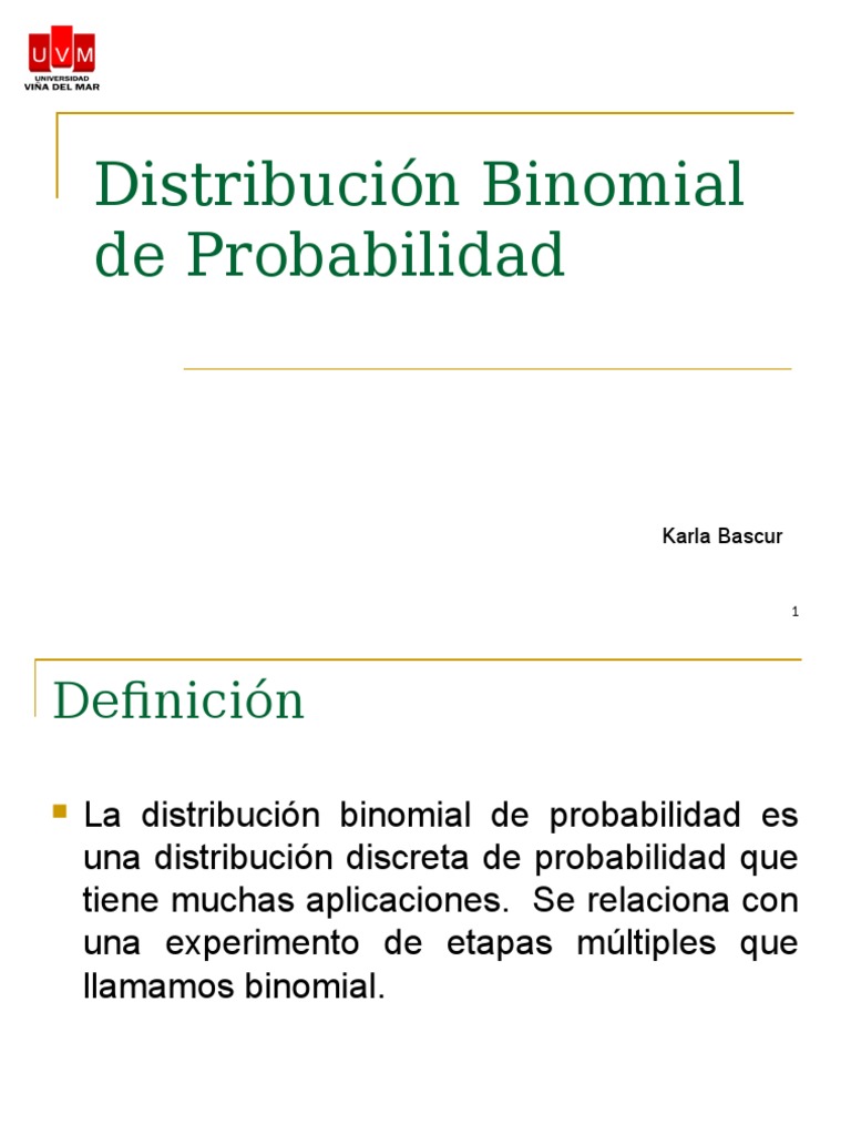 Probabilidad Binomial