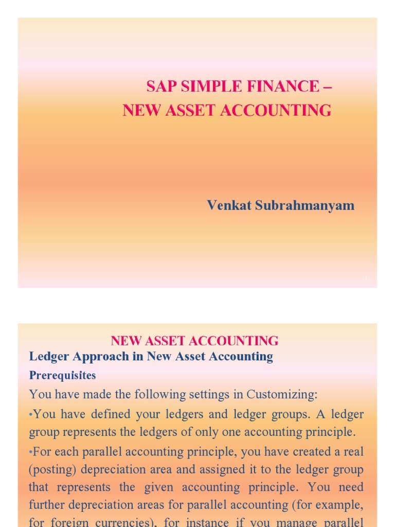 Enabling Parallel Valuation in Asset Accounting Through the Ledger ...