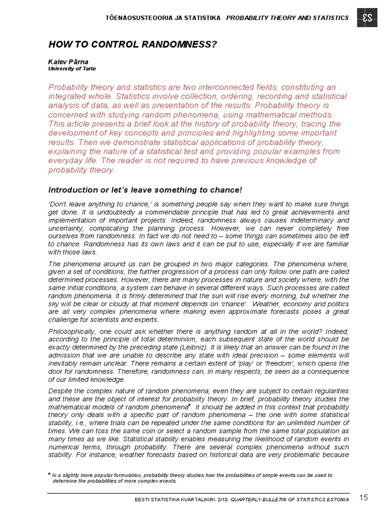 Understanding Probability and Statistics | PDF | Probability Theory ...