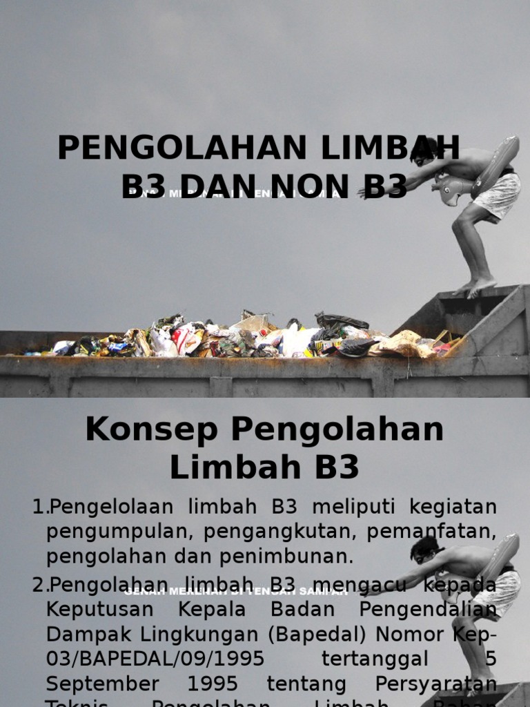 Pengolahan Limbah B3 dan Non B3 | PDF | Sains & Matematika | Teknologi ...