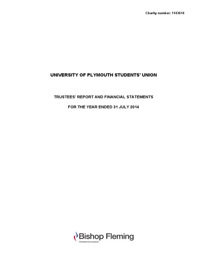 UPSU Trustees' Report 2014 | PDF | Volunteering | Retail