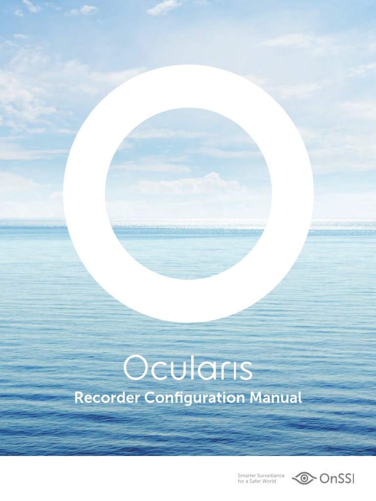 Ocularis Recorder Configuration Manual | PDF | Installation (Computer ...