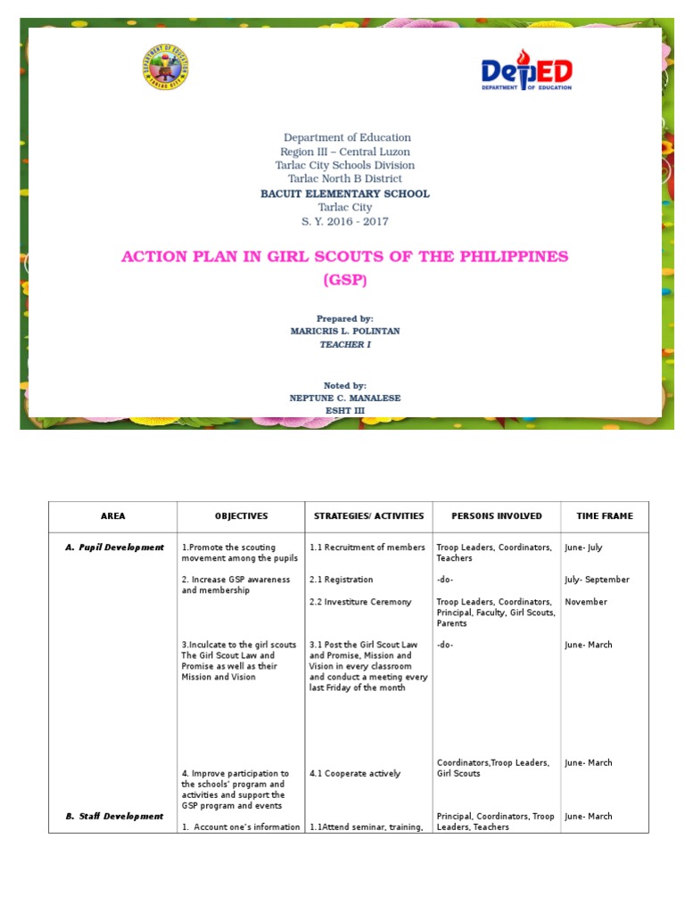 Action Plan GSP | Scouting | Inclusion (Education)