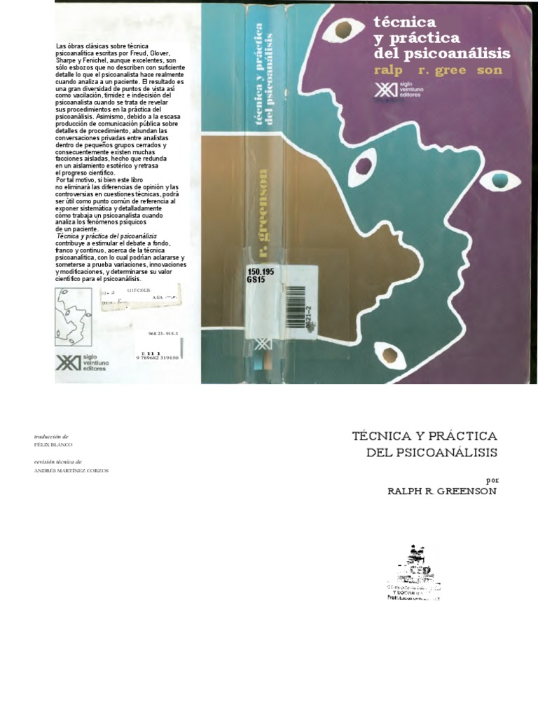 Técnica y Práctica Del Psicoanálisis (Ralph Greenson) PDF | PDF ...