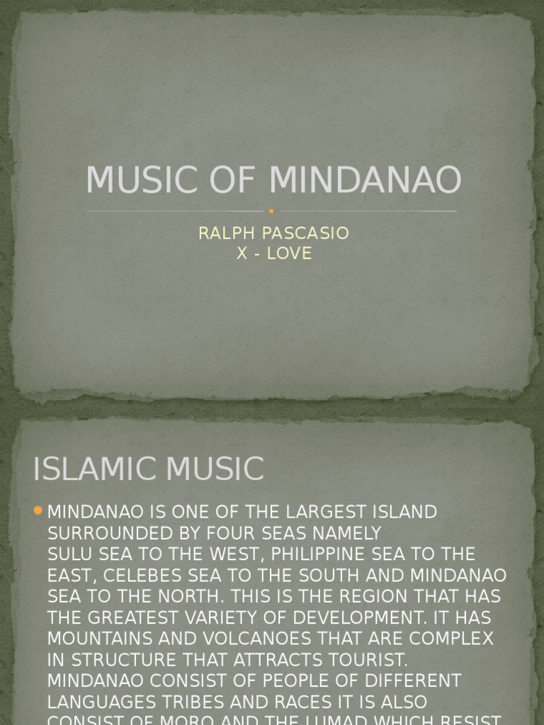 Music of Mindanao | Mindanao | Musical Compositions