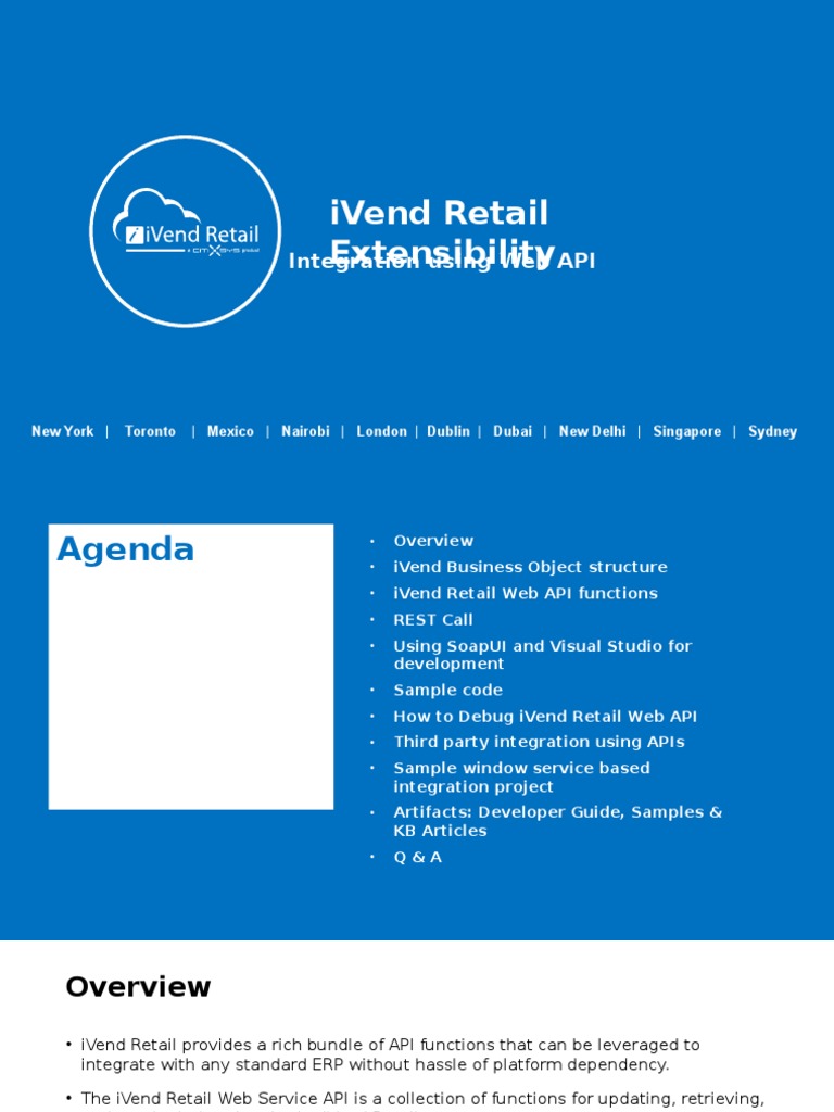 IVend Retail Extensibility-Web API | PDF | Representational State ...