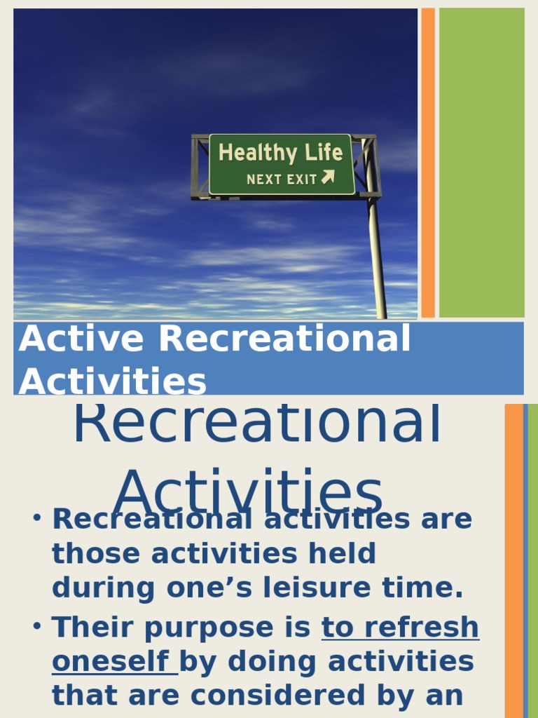 Active Recreational Activities | PDF