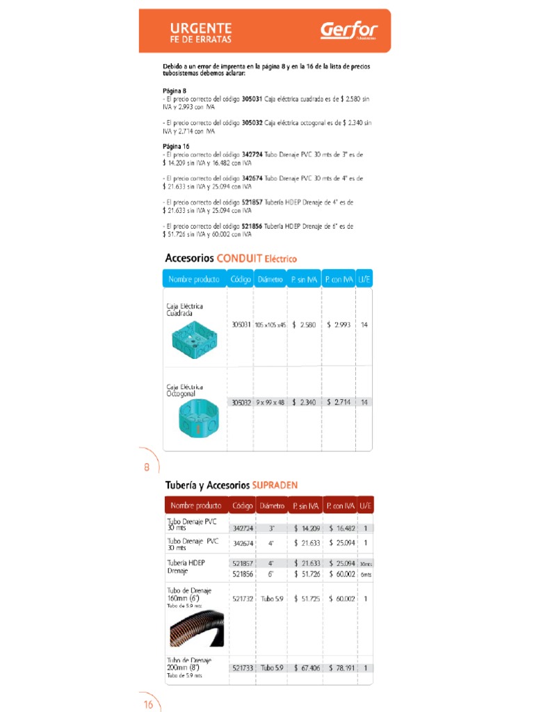 1. Gerfor (tubo sistemas).pdf | Plomería | Tubería (transporte de fluidos)