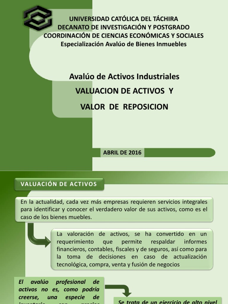 Valor de Reposición en Avalúos Industriales | PDF | Costo | Precios