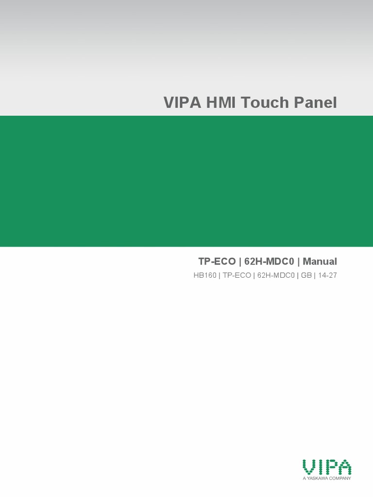 Manual Vipa Hmi Touch Panel | PDF | Usb Flash Drive | File Transfer ...