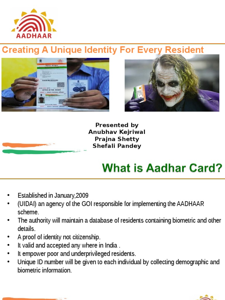 Aadhar Card | PDF | Biometrics | Identity Document
