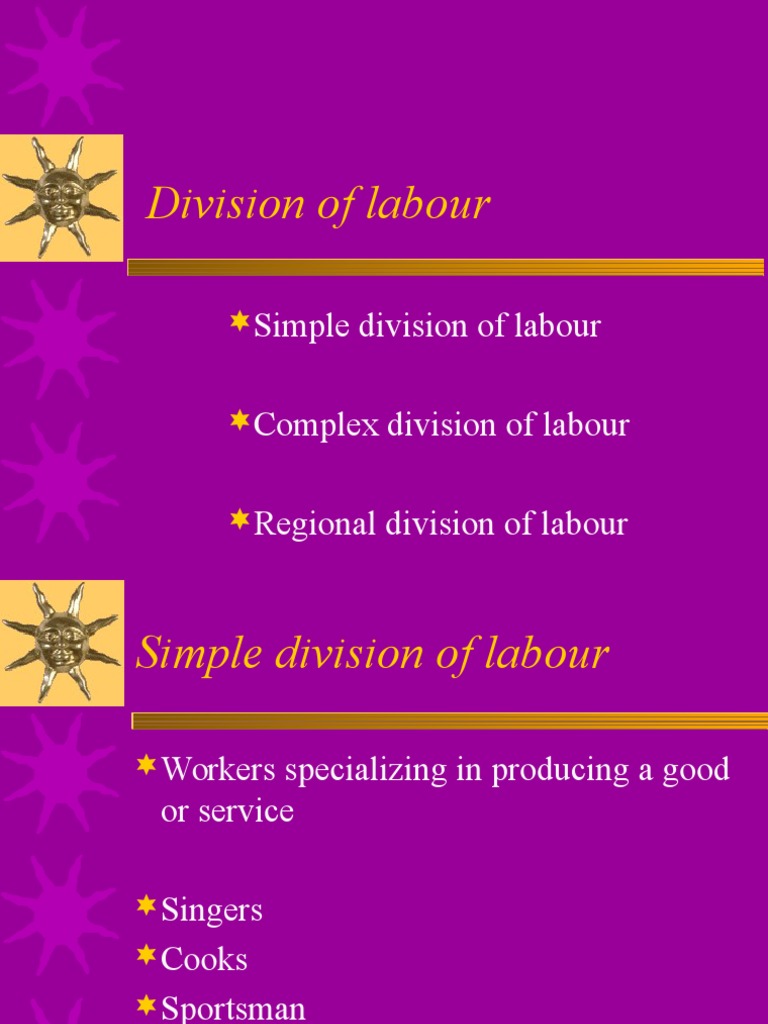 Division of Labour | PDF | Division Of Labour | Industries