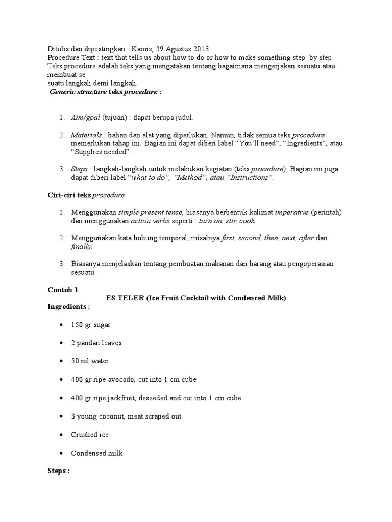 Procedure Text | PDF | Spoon | Pancake