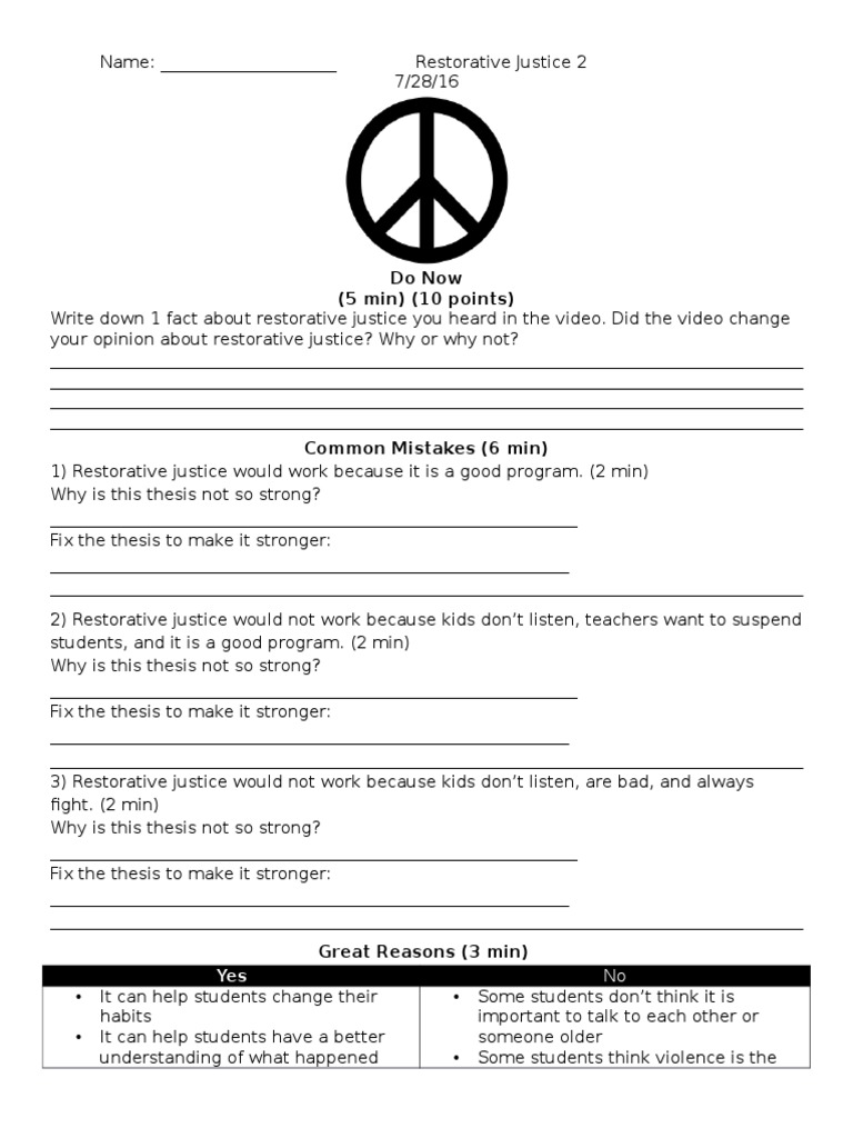 Restorative Justice 2 | PDF | Restorative Justice | Essays