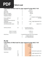 Aisc - 7-10-Wind Load Calculation | PDF | Structural Load | Applied And ...