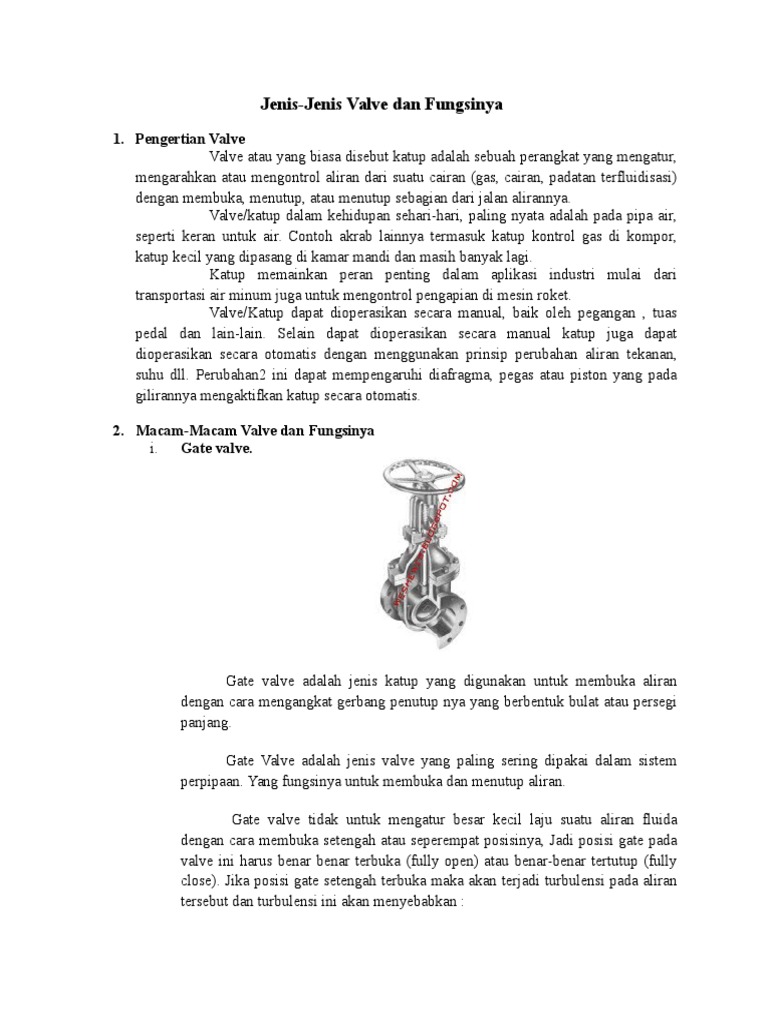 Jenis Jenis Valve | PDF