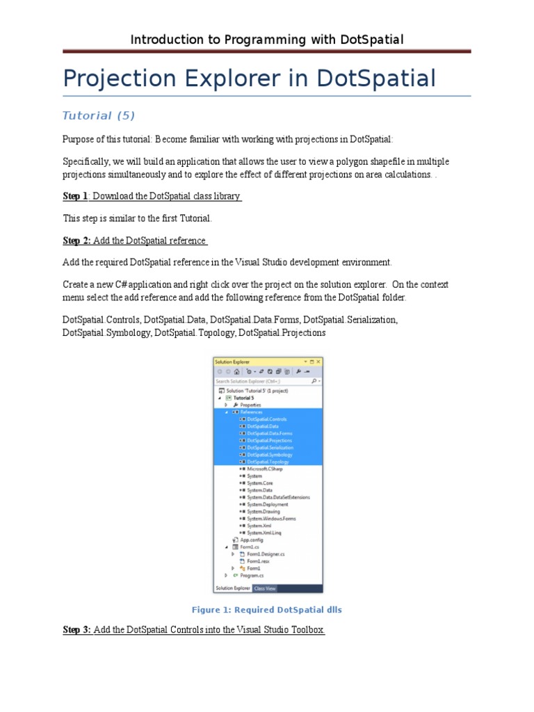 DotSpatial 5 Projections | PDF