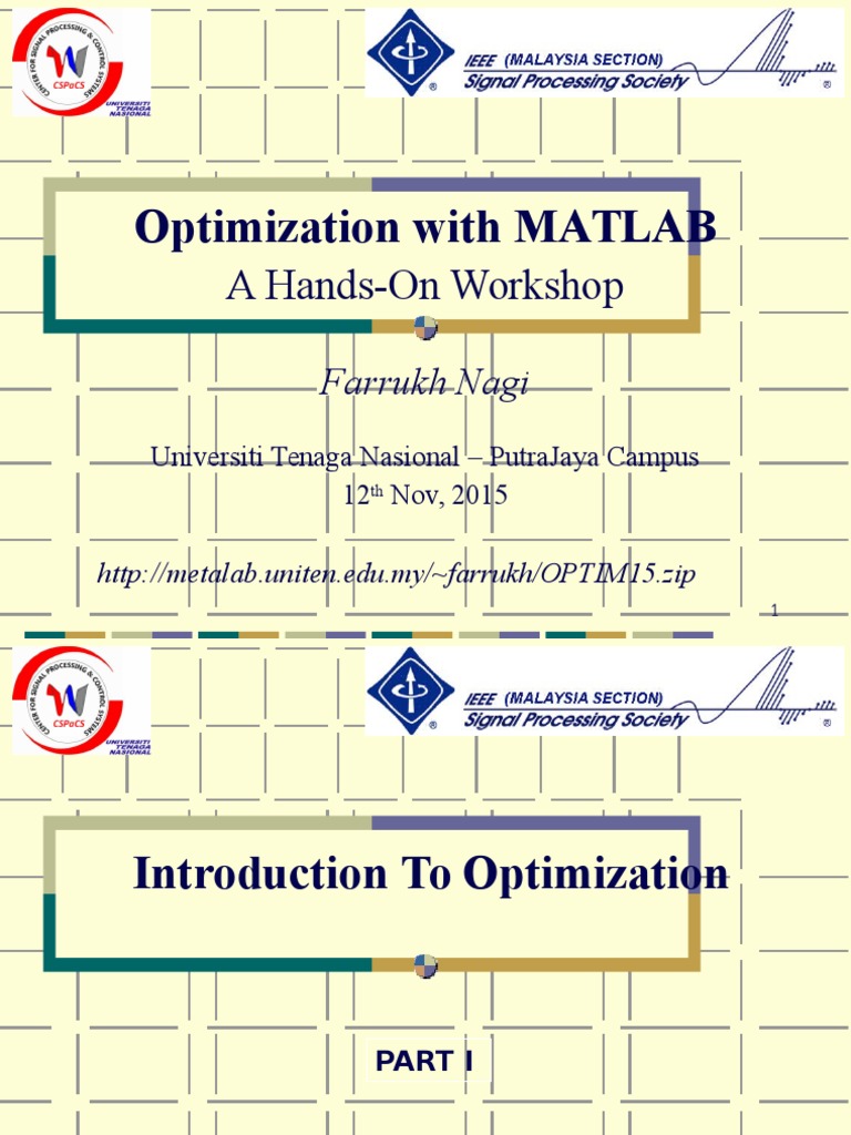 Optimization Presentation 2015 | PDF | Mathematical Optimization | Actuator