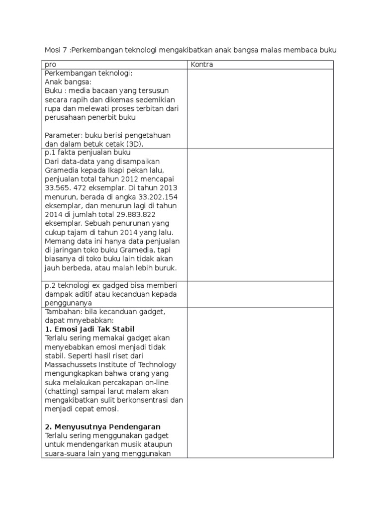 Mosi 7 Perkmbgn TK | PDF