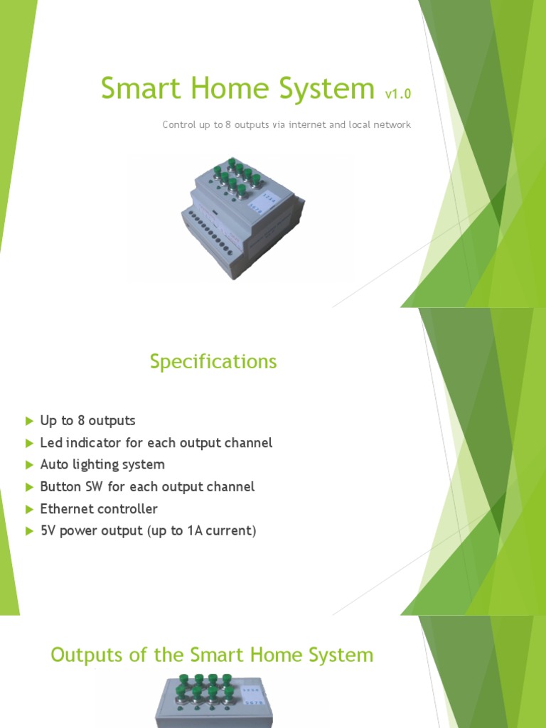 Smart Home System: Control Up To 8 Outputs Via Internet and Local ...