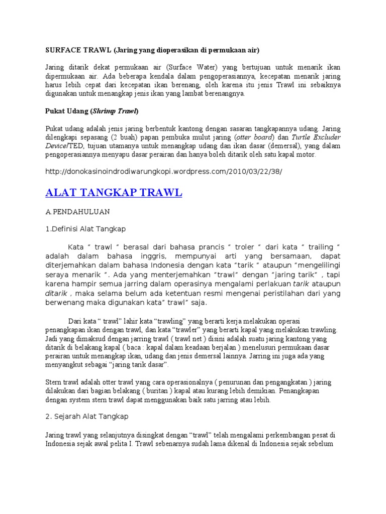 Surface Trawl | PDF