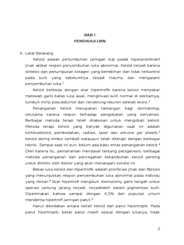 Penanganan dan Patogenesis Keloid | PDF