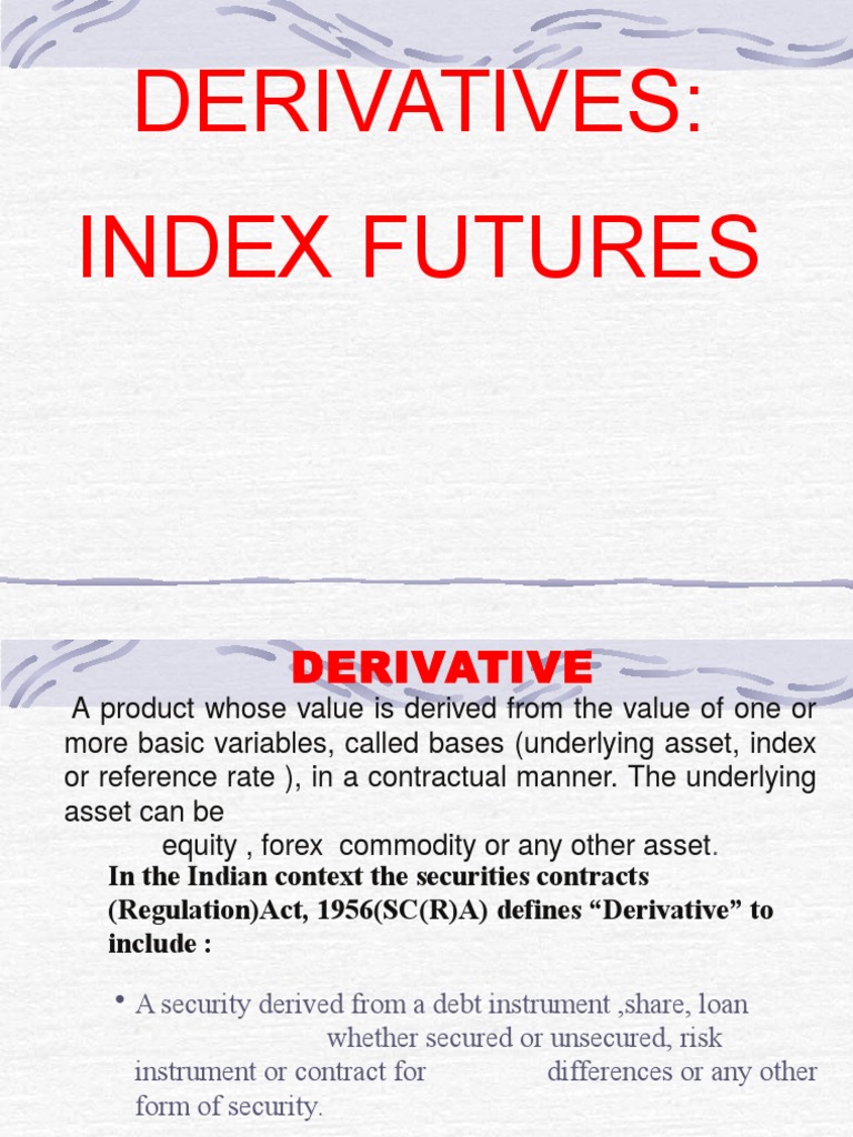 Derivatives: Index Futures | PDF