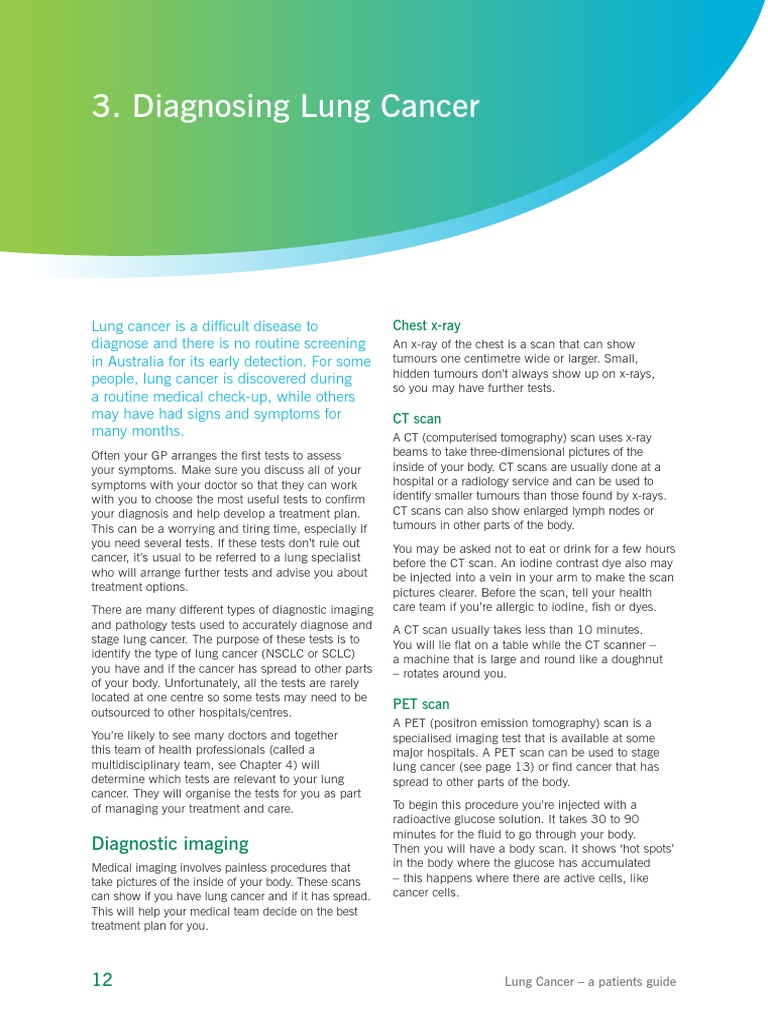 Diagnosing Lung Cancer | PDF | Lung Cancer | Biopsy