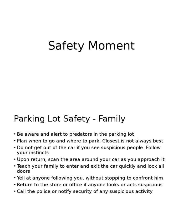 Staying Safe in Parking Lots: A Guide to Protecting Your Family from ...