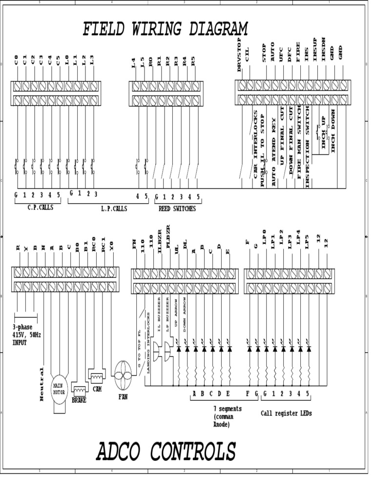 Adco Controls: Field Wiring Diagram | PDF