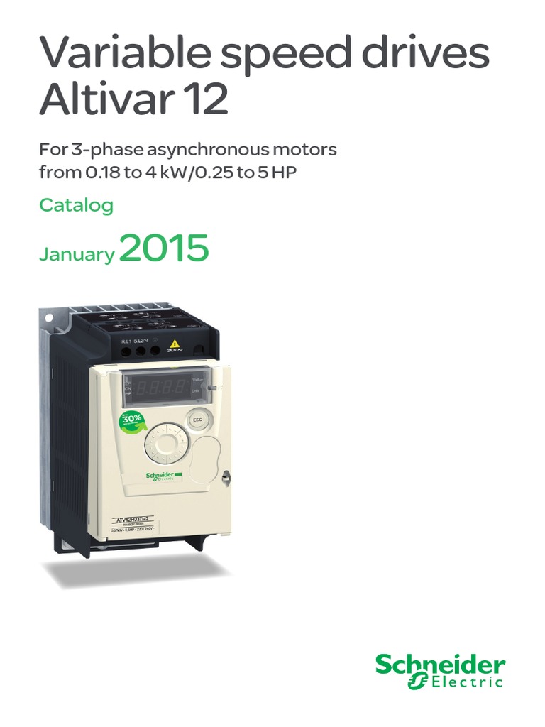 Schneider - Altivar 12 | PDF | Electrical Connector | Power Supply