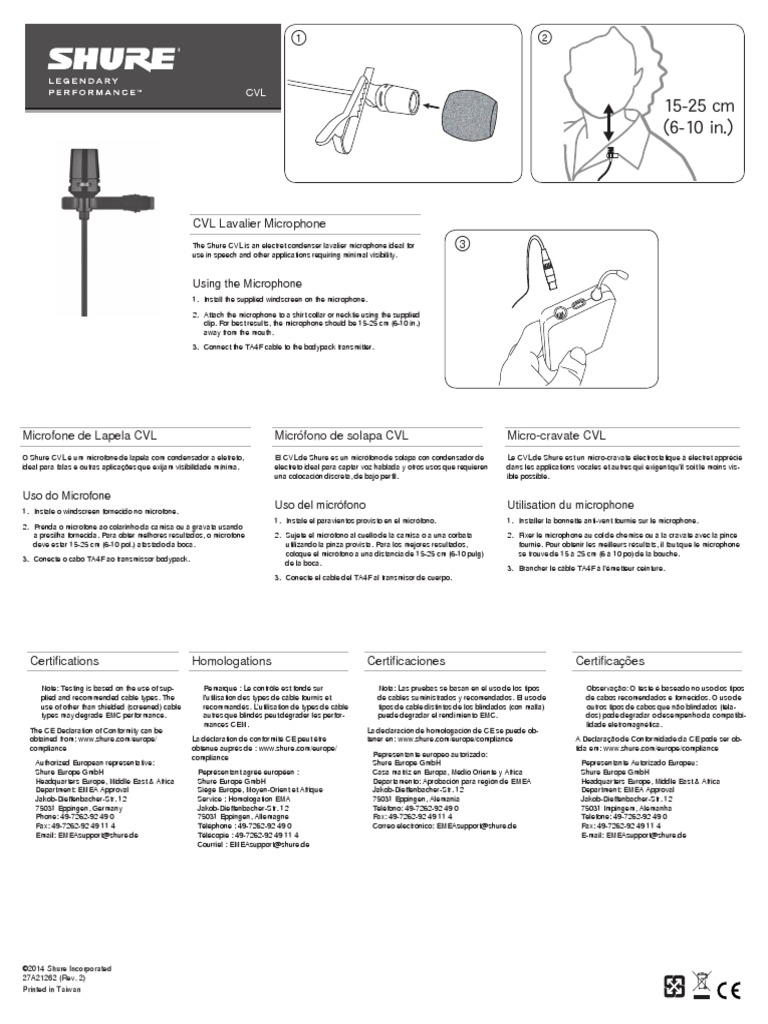 CVL User Guide | PDF | Microphone | Electronic Engineering