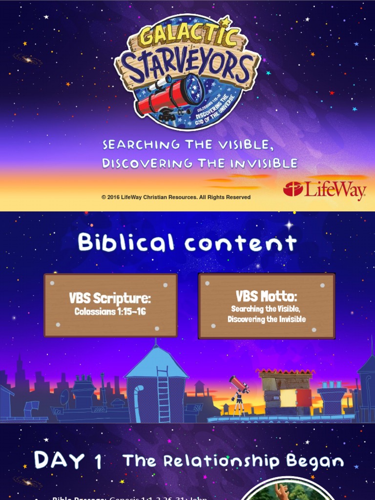 Lifeway's VBS 2017 GALACTIC STARVEYORS PDF | PDF | Religion ...