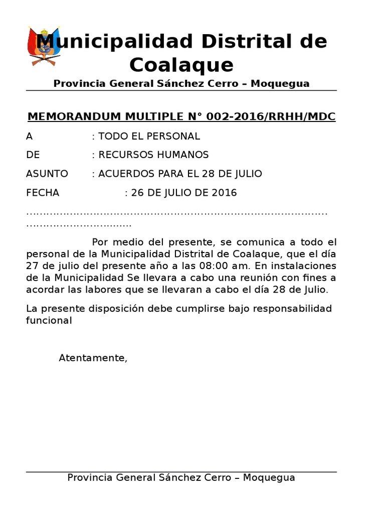 Memorandum Multiple | PDF